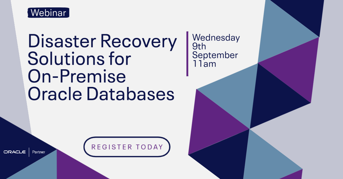 Disaster Recovery Solutions for On-Premise Oracle Databases Webinar